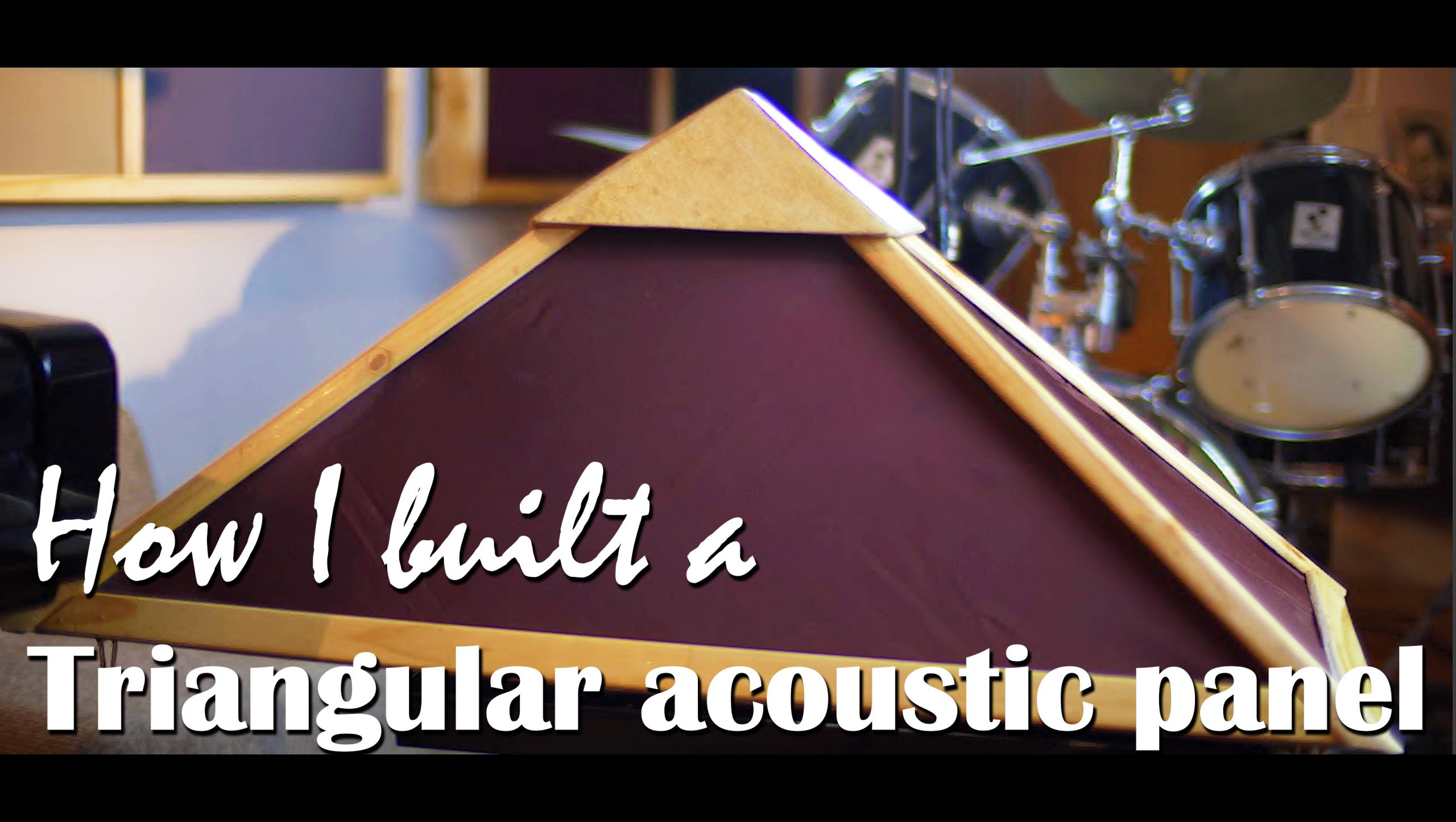 How I built an acoustic panel triangular - MY BLOG | Arik Livnat
